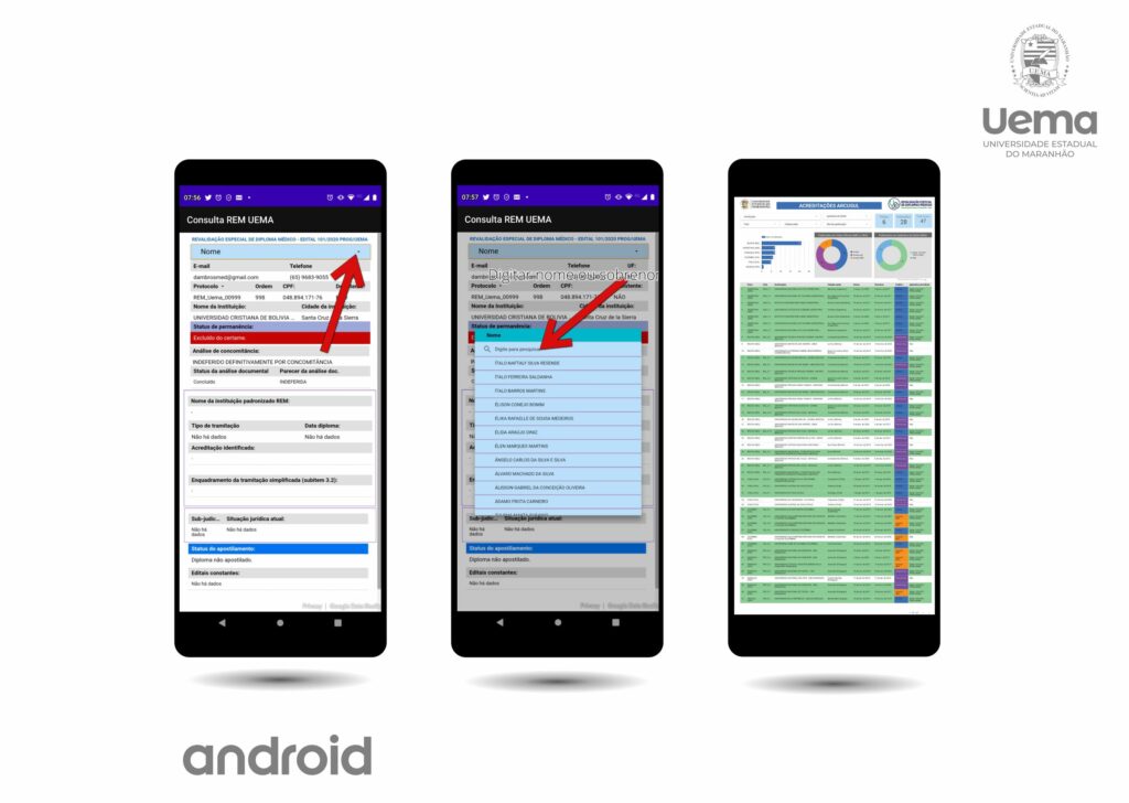 Dados UEMA | REM – Aplicativo de Consultas