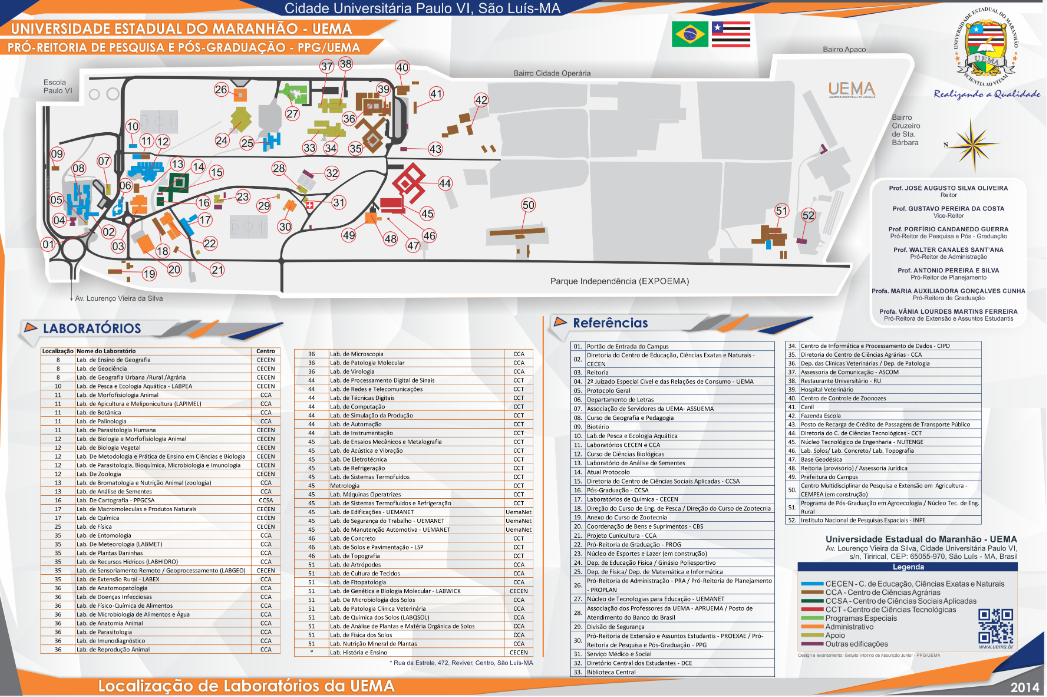 Dados UEMA | DADOS HISTÓRICOS – Mapas Campus São Luís
