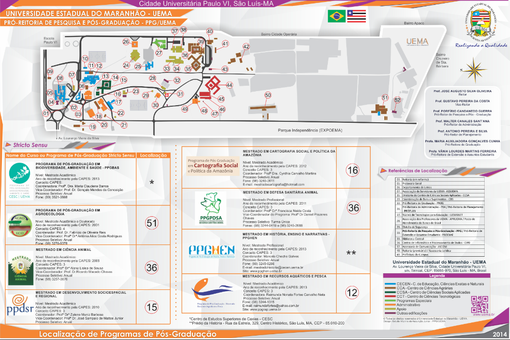 Dados UEMA | DADOS HISTÓRICOS – Mapas Campus São Luís